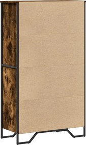Highboard kouřový dub 79,5 x 35,5 x 137,5 cm kompozitní dřevo 3295309