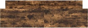 Rám postele s hlavovým a nožním čelem kouřový dub 200 x 200 cm 3203737