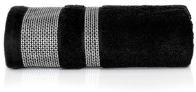 Detexpol Bavlněný ručník Carlo černý 2 rozměry Rozměr: 50x90cm