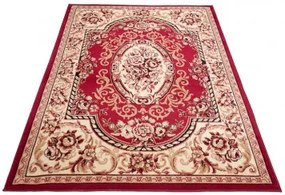 Klasický kusový koberec ATLAS F739A Červený Rozměr: 140x200 cm