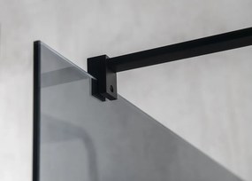 Gelco VARIO BLACK sprchová zástěna 140 x 200 cm jednodílná k instalaci ke stěně černá sklo matné GX1414GX1014