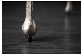Massive home | Designový odkládací stolek LIQUID LINE L 50 CM stříbrný