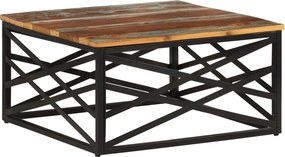 Konferenční stolek 68 x 68 x 35 cm masivní recyklované dřevo 330075