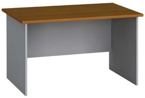 Kancelářský psací stůl PRIMO FLEXI, rovný 120 x 80 cm, šedá / třešeň