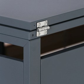 Přístřešek na popelnici 240 l, 1160 x 695 x 800 mm, dekor dřeva