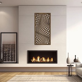 dřevo života Dřevěný dekorační panel WAVES Zvolte rozměr (cm): 50x95, Zvolte barvu dekoru: Ořech