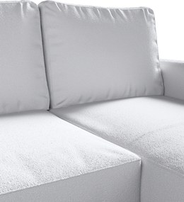 Potah na pohovku IKEA Backabro rozkládací se šezlongem barva bílá látka pletený vzor