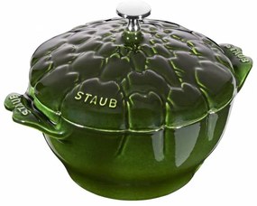 Staub Cocotte hrnec ve tvaru artyčoku 22 cm, tmavě zelený, 11152285