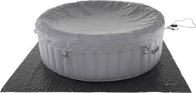 Nafukovací vířivka, šedá/bílá, 4-6 os, 1000 l, KAMINO NEW TYP 2