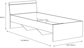 Forte Postel 200x120 Arkina Dub Artisan