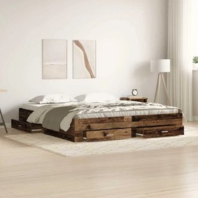 Rám postele Staré dřevo 180 x 200 cm Kompozitní dřevo 3333960