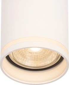 Bodové svítidlo Pipe Ring, 1x bílé kovové stínítko, w