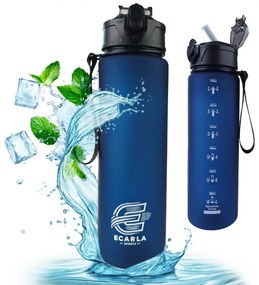 Flamenco Mystique Sportovní láhev na vodu 750ML matná tmavě modrá ECARLA SPORTS BD51
