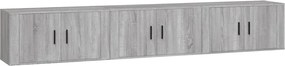 Nástěnné TV skříňky 3 ks šedé sonoma 80 x 34,5 x 40 cm 3188364
