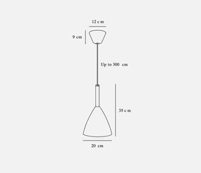 Nordlux Závěsné svítidlo Pure Velikost: 100 mm, Barva: Černá