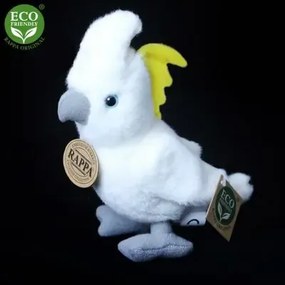 RAPPA Plyšový papoušek kakadu 17 cm / ECO-FRIENDLY / od 0 měsíců