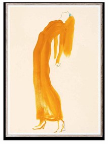 PAPER COLLECTIVE Plakát The Saffron Dress – 30 × 40 cm 30 × 40 cm