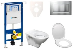 Cenově zvýhodněný závěsný WC set Geberit do lehkých stěn / předstěnová montáž+ WC S-Line S-line Pro 111.355.00.5ND7