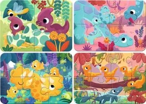 Ravensburger 120042495 Moje první puzzle Roztomilí dinosauři 2/4/6/8 d