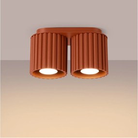 Kovové bodové svítidlo v terakotové barvě 10x21 cm Zora – Sollux