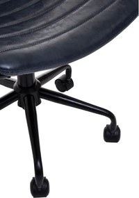 Tmavě šedá kancelářská židle z imitace kůže Forbes – Premier Housewares