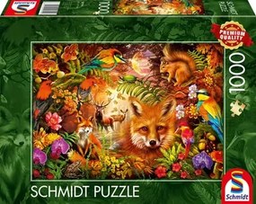 SCHMIDT Puzzle Květy, srst a peří / 1000 dílků / od 12 let