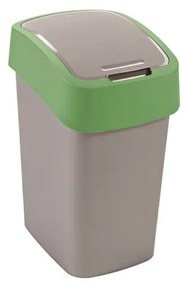 Odpadkový koš s houpacím víkem - CURVER FLIPBIN, 9 l Barva: zelená