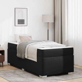 Rám postele Černá 100 x 200 cm PVC 3399226