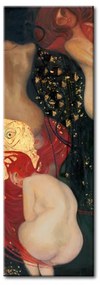 Obraz Zlaté rybky - inspirace Klimtem (1-dílný) - akt s ženami