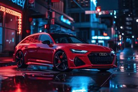 Obraz červené Audi - RS6 Legacy Edition