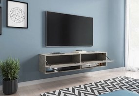 TV stolek LOWBOARD A 100, 100x30x32, dub Wotan, s LED osvětlením