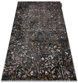 Moderní koberec DE LUXE 2080 ornament vintage Strukturální šedá velikost 160x220 cm | krásné koberce cz