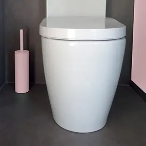 Spirella AKIRA WC štětka matná růžová / ocel