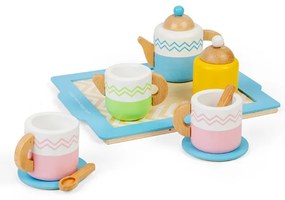 Bigjigs Toys Čajový set s podnosem