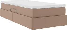 Postel s úložným prostorem a matrací Cappuccino 90 x 200 cm 3370149