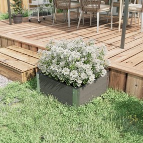 Zvýšený záhon Outsunny, květináč, sázení s otevřeným dnem, bylinkový záhon do zahrady, na balkon, šedý, 60 x 30 cm