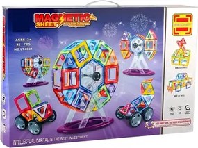 SPARKYS Magnetická stavebnice Magnetic Sheet / 92 dílků / od 3 let