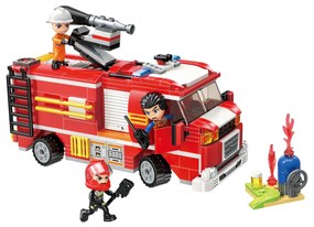 Qman Mine City Fire Line W12012 Cisternová automobilová stříkačka