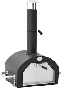 Venkovní pec na pizzu a gril 3 v 1 černá 3079733