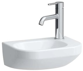 Laufen Lua - Umývátko 36x25 cm, bez přepadu, otvor pro baterii vpravo, bílá H8150800001141
