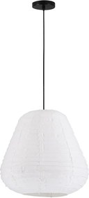 Bílé lněné závěsné svítidlo ø 50 cm Linnet – Nova Luce