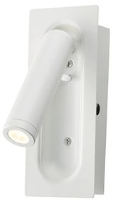ACA DECOR LED nástěnná lampička AIAS 3W/230V/3200K/190Lm/40°/IP20, bílá