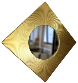 Amadeus Zrcadlo Dana 50x50cm Zlatá barva černá patina