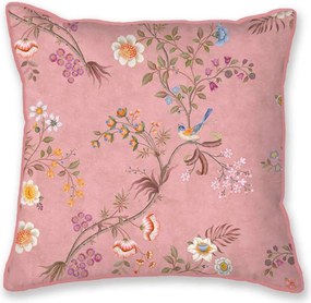 Pip Studio dekorační polštář Lotus Lullaby 45 x 45 cm - růžový (Perkálový dekorační polštář růžový)