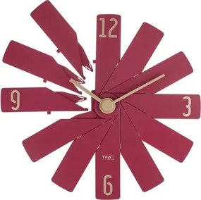 TFA 60.3020.05 CLOCK IN THE BOX červená / Nástěnné hodiny / O 40 cm /