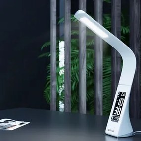 Stolní lampička LED Panlux LORD bílá kůže PN15100004