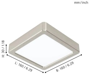 Eglo 99252 - LED Stropní svítidlo FUEVA 5 LED/10,5W/230V