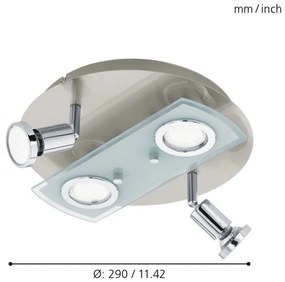 Eglo 32001 - LED Stropní svítidlo PAWEDO 1 4xGU10-LED/3W/230V