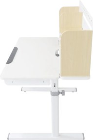 Rostoucí psací stůl SMART - přírodní / bílá
