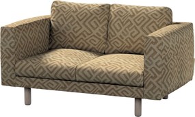 Potah na pohovku IKEA Norsborg 2-místná barva béžová látka pletený vzor, vzorované